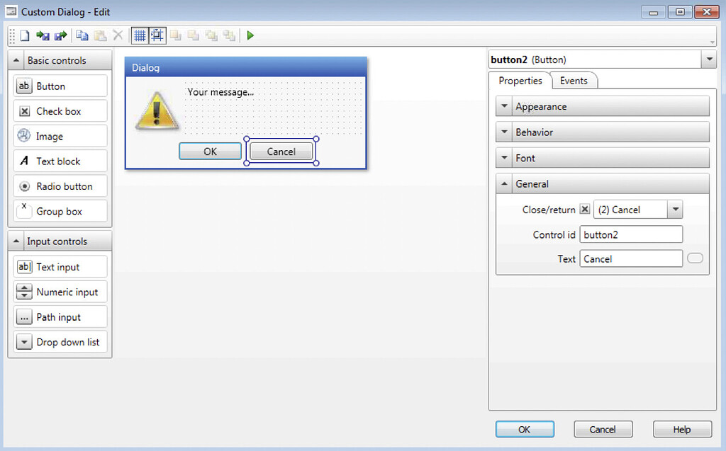 How to abort a method on the custom dialog? - Hamilton (Venus) - Lab ...