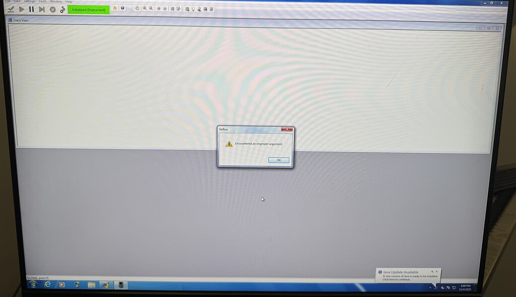 Encountered an improper argument Error - Hamilton (Venus) - Lab ...